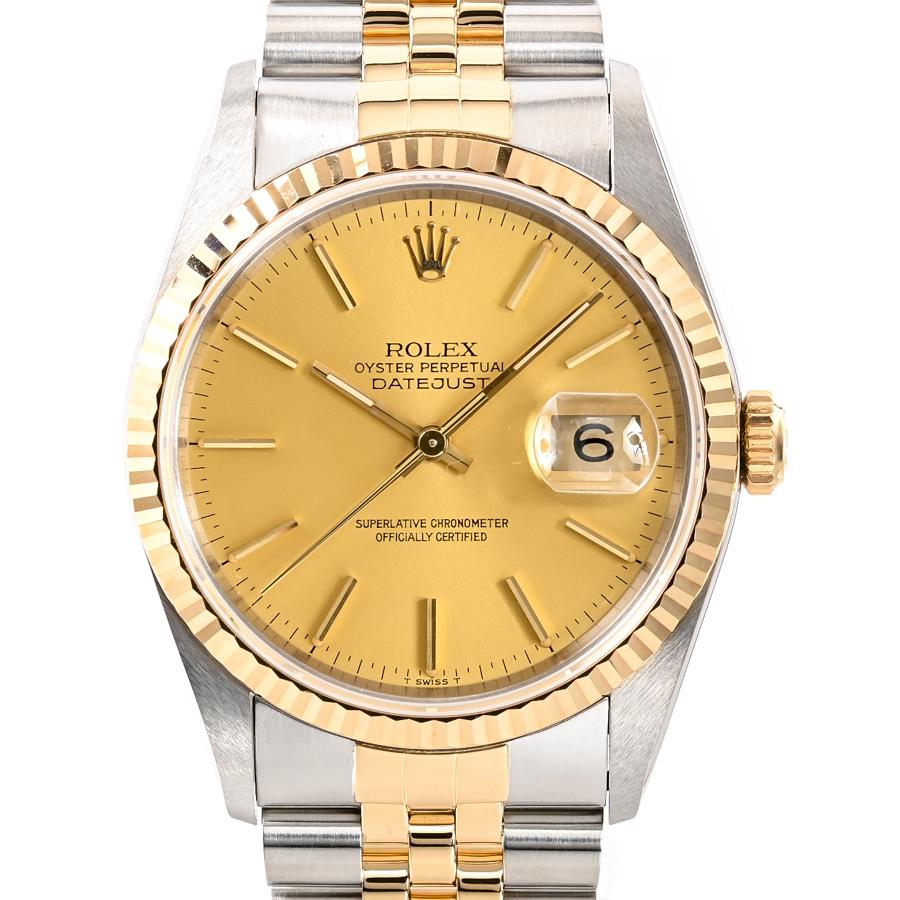 ロレックス デイトジャスト 腕時計 16233 E番 イエロー メンズ 中古A品 : 6135040 : ロデオドライブ-Yahoo!ショップ - 通販 - Yahoo!ショッピング