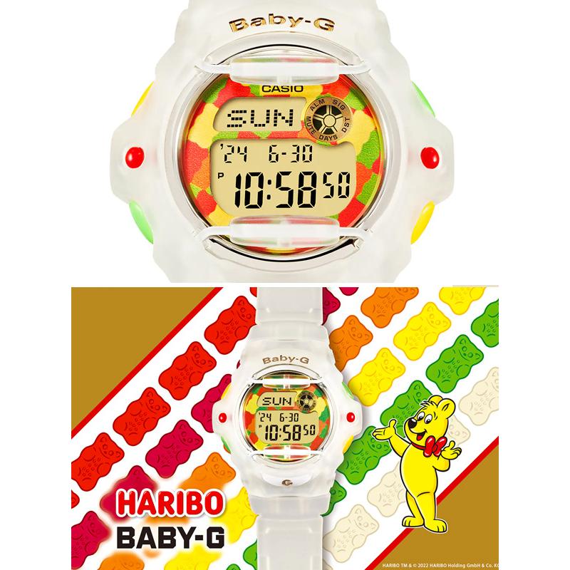 BABY-G デジタル ハリボー コラボ ベビーG 時計 腕時計 レディース メンズ HARIBO グミ ベア クマ BG-169HRB ...