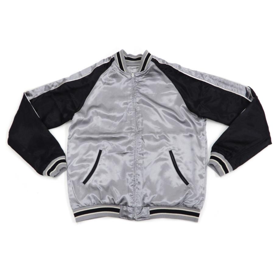 ジャパネスク スカジャン 3RSJ-751 梅鶯柄 刺繍 メンズ 和柄