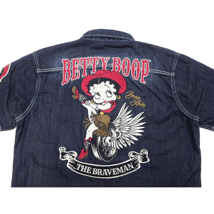 BETTY BOOP ベティ・ブープ ブレイブマン デニムシャツ BETTY BOOP ベティ・ブープ ブレイブマン デニムシャツ