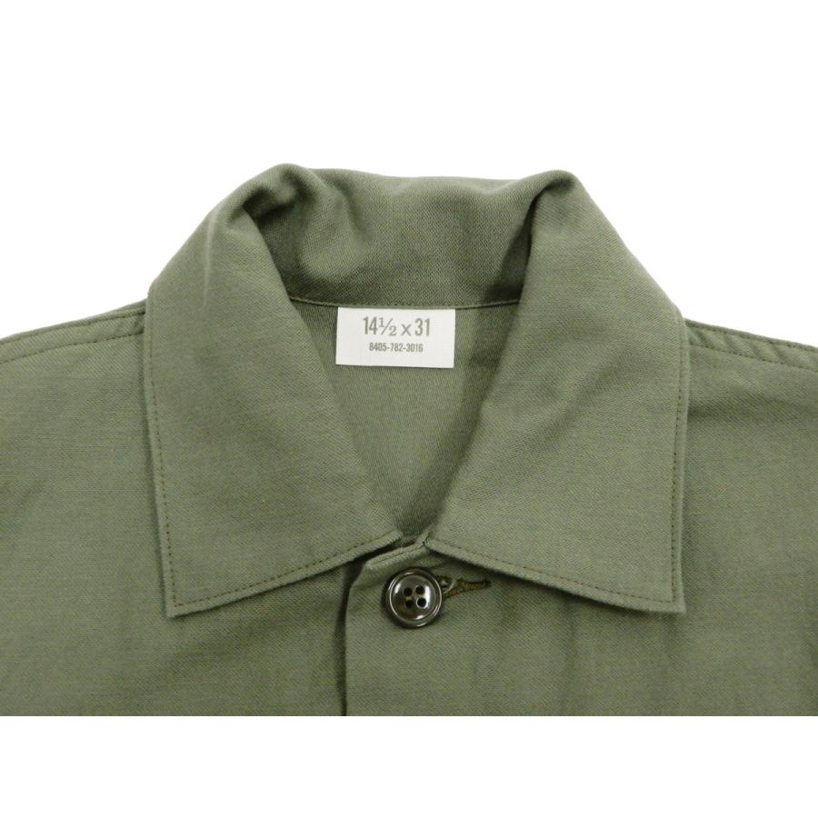 BUZZ RICKSON'S バズリクソンズ ユーティリティシャツ Buzz Rickson's 無地 OG-107 ミリタリー 半袖シャツ ...