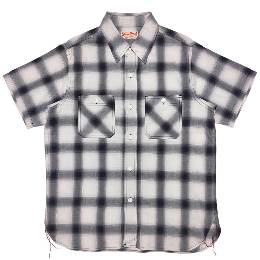 SUGAR CANE シュガーケーン オンブレチェック ワークシャツ コットン