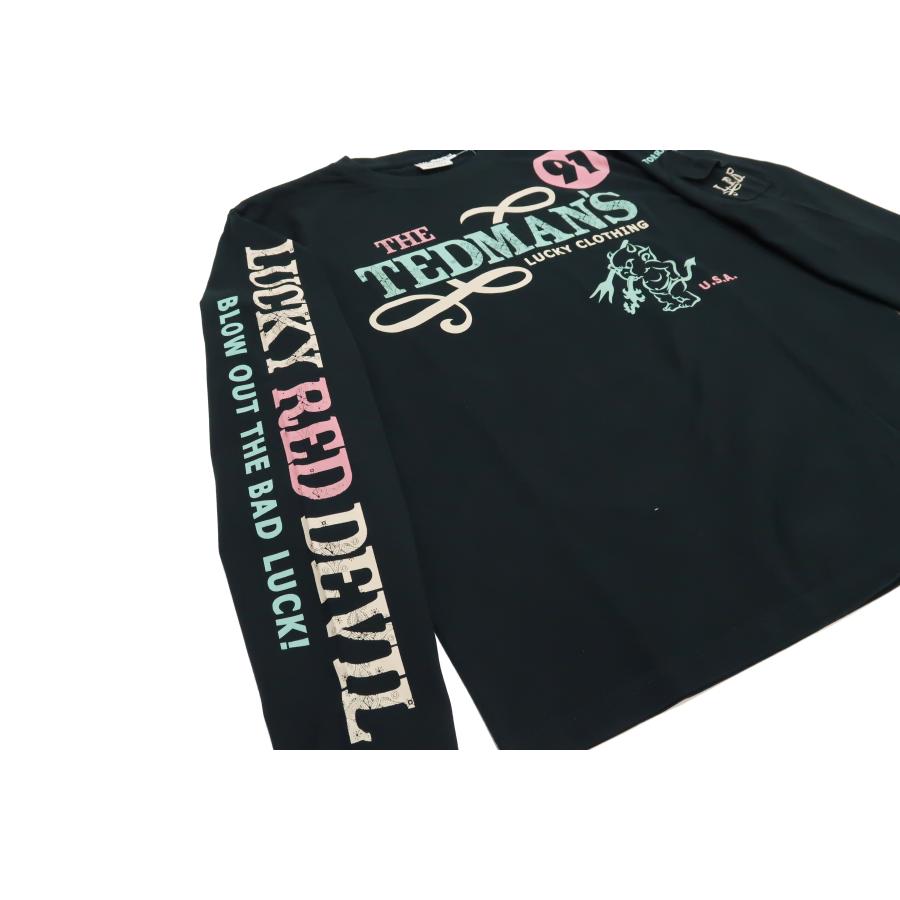 TEDMAN テッドマン ロンT 長袖Tシャツ LUCKY RED DEVIL バンダナロゴ エフ商会 TDLS-350 ブラック 新品 : 服の福助商店 - 通販 - Yahoo!ショッピング