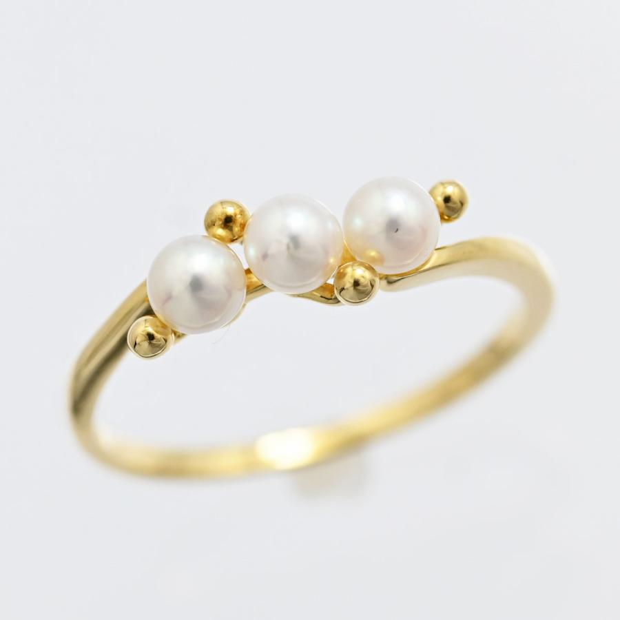 ミキモト MIKIMOTO K18YG イエローゴールド パール リング 13号 レディース 3386 : rodoyamaka - 通販 - Yahoo!ショッピング