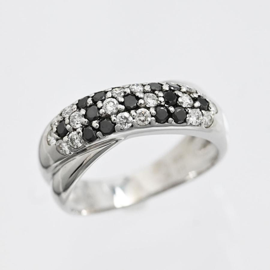 ポンテヴェキオ PONTE VECCHIO K18WG ホワイトゴールド ダイヤ0.29ct ブラックダイヤ0.21ct リング 8号 レディース 3398 : 3398 ...