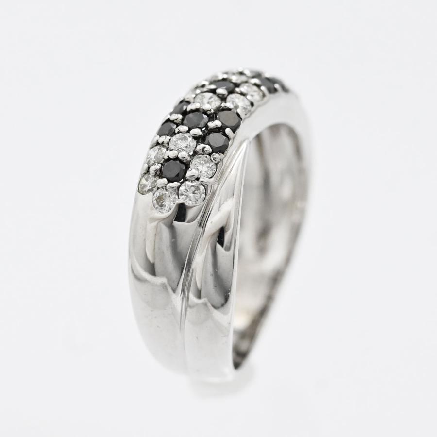 ポンテヴェキオ PONTE VECCHIO K18WG ホワイトゴールド ダイヤ0.29ct ブラックダイヤ0.21ct リング 8号 レディース 3398 : 3398 ...