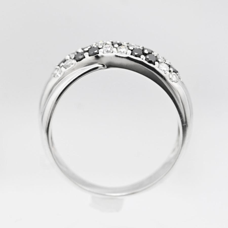 ポンテヴェキオ PONTE VECCHIO K18WG ホワイトゴールド ダイヤ0.29ct ブラックダイヤ0.21ct リング 8号 レディース 3398 : 3398 ...