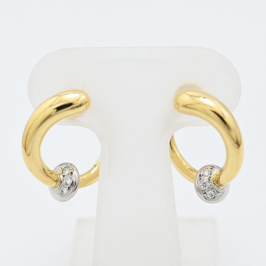 ミキモト MIKIMOTO K18YG イエローゴールド PT950 プラチナ ダイヤ0.03ct 0.03ct イヤリング レディース 3418 : rodoyamaka - 通販 ...