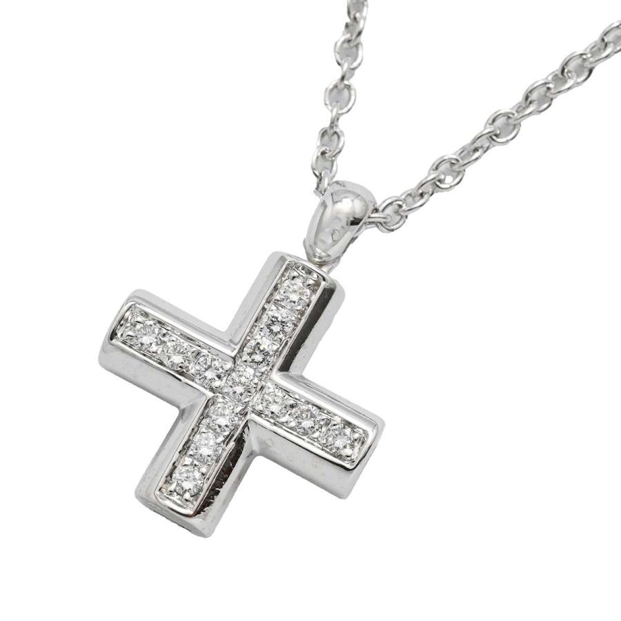 ブルガリ BVLGARI 750WG ホワイトゴールド ダイヤ グリーククロス ネックレス 3565 : rodoyamaka - 通販 - Yahoo!ショッピング