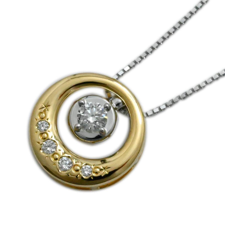 タサキ TASAKI K18YG WG イエローゴールド ホワイトゴールド D0.15ct サークルラウンドネックレス レディース 3673 : 3673 : rodoyamaka - 通販 ...