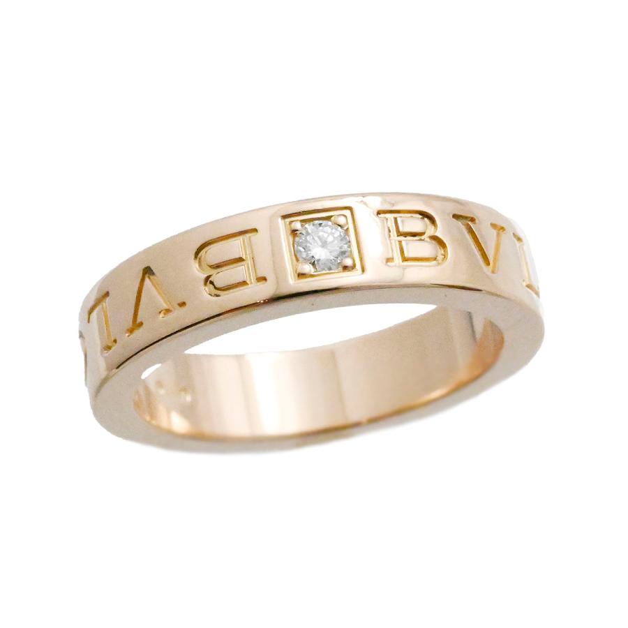 ブルガリ BVLGARI 750PG ピンクゴールド ダイヤ1P ブルガリブルガリ ダブルロゴリング 7号 レディース 3732 : 3732 : rodoyamaka - 通販 ...