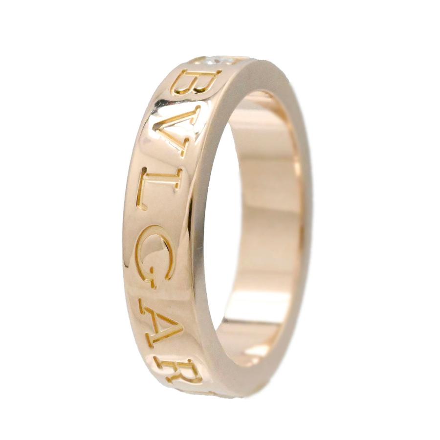 ブルガリ BVLGARI 750PG ピンクゴールド ダイヤ1P ブルガリブルガリ ダブルロゴリング 7号 レディース 3732 : 3732 : rodoyamaka - 通販 ...