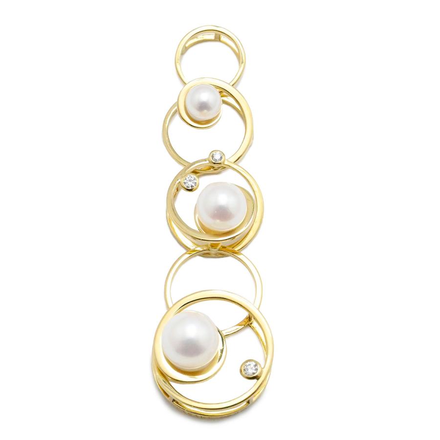 タサキ TASAKI K18YG イエローゴールド パール ダイヤモンド0.05ct ペンダントトップ チャーム レディース 3830 : rodoyamaka - 通販 - Yahoo!ショッピング