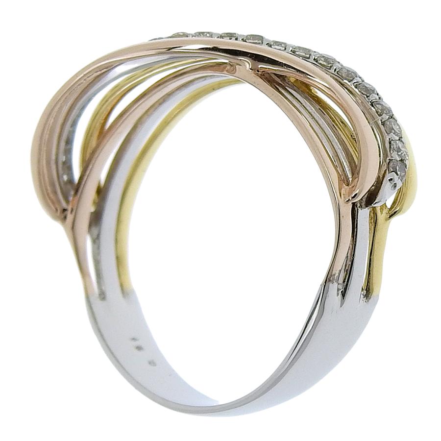 K18YG K18PG Pt950 プラチナ ダイヤモンド 0.21ct リング 指輪 14号 レディース 4201 : rodoyamaka - 通販 - Yahoo!ショッピング