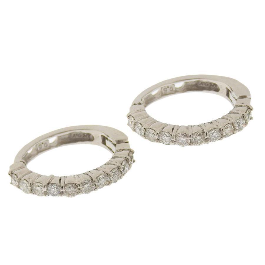 K14WG ホワイトゴールド ダイヤモンド 0.50ct 0.50ct フープイヤリング レディース 4365 : 4365 : rodoyamaka - 通販 - Yahoo!ショッピング