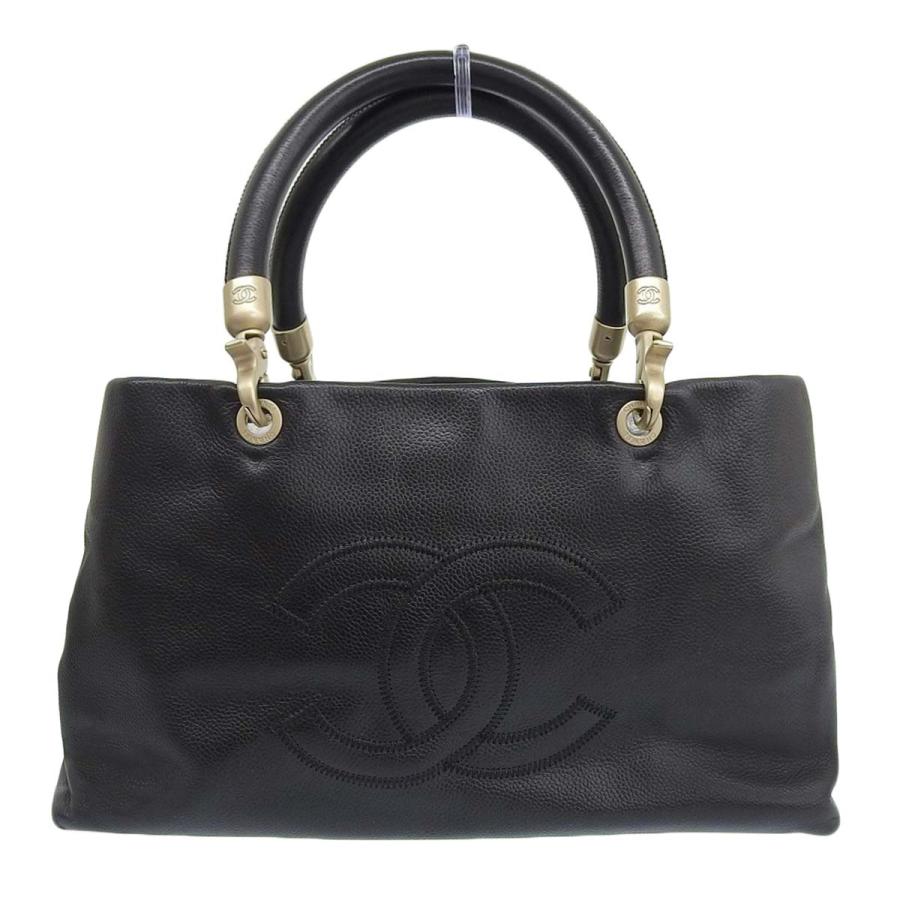 キャビアスキン シャネル CHANEL ココマーク ハンドバッグ ブラック レディース 8番台 4625 : rodoyamaka - 通販 - Yahoo!ショッピング