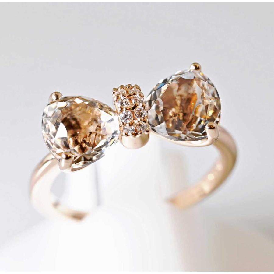 7747☆ポンテヴェキオ K18PG ロッククリスタル2.83ct ダイヤ0.05ct ピンクゴールド リボン リング 12号 : rodoyamaka - 通販 - Yahoo!ショッピング