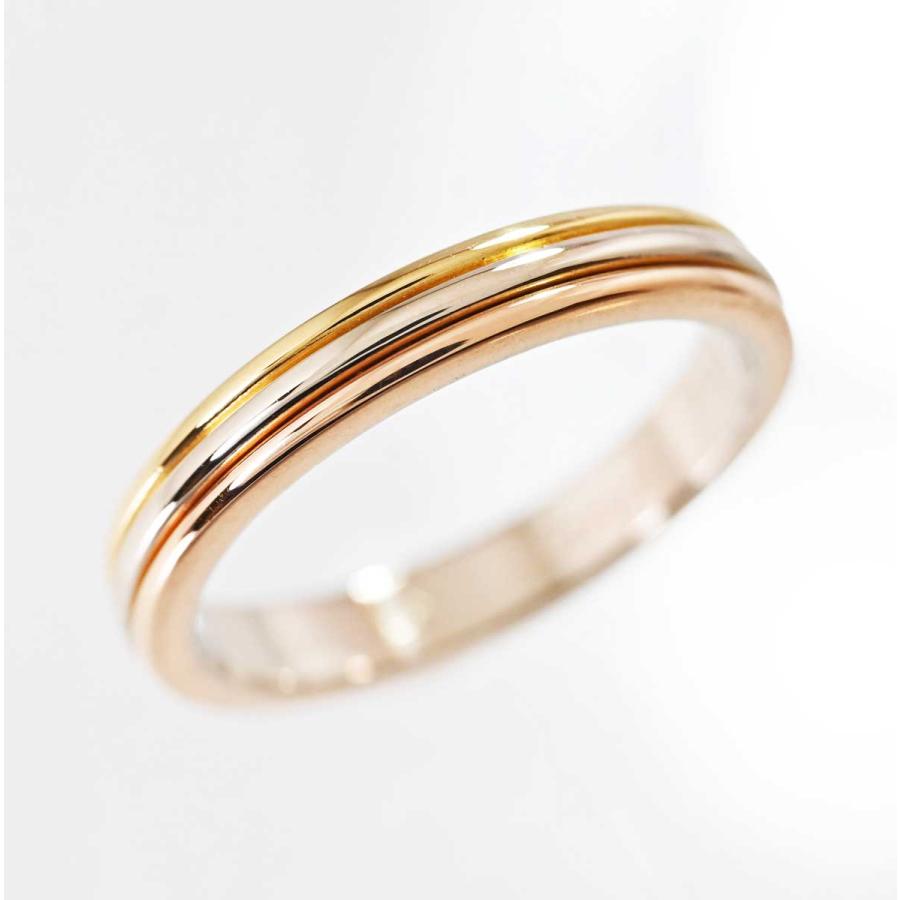7853☆カルティエ Cartier 750YG 750WG 750PG スリーカラー トリニティリング 49号 : rodoyamaka - 通販 - Yahoo!ショッピング