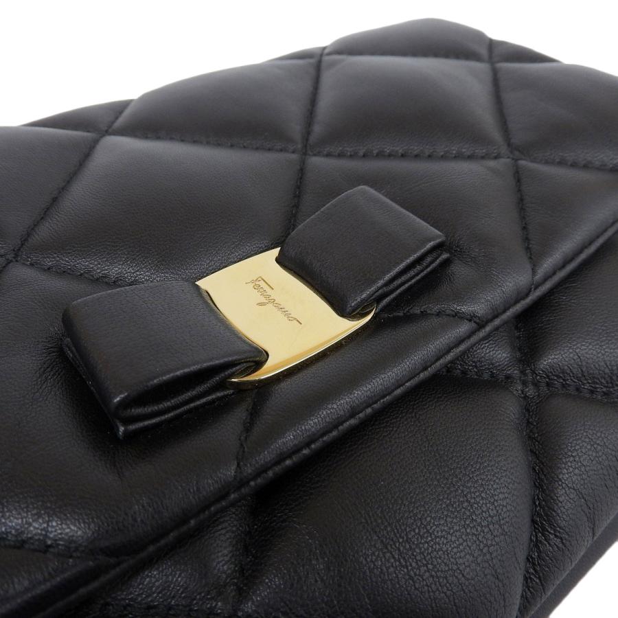 フェラガモ Salvatore Ferragamo ヴァラ チェーンショルダーバッグ ナッパレザー ブラック レディース 8211 : rodoyamaka - 通販 - Yahoo!ショッピング