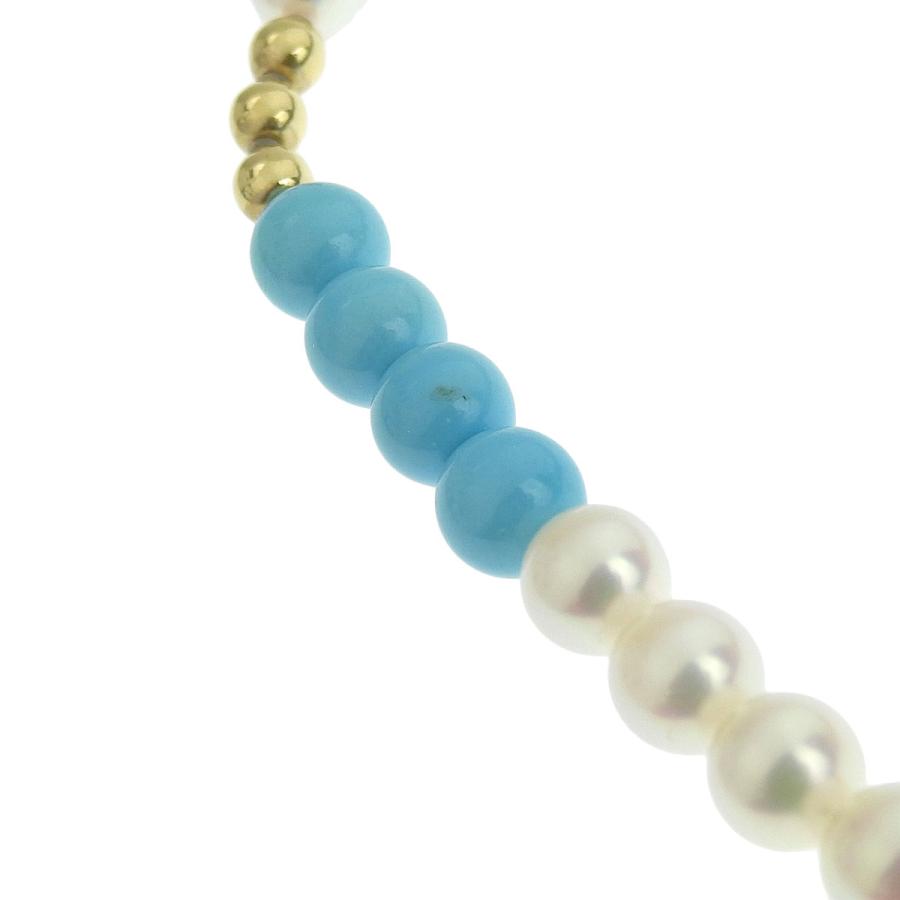 ミキモト MIKIMOTO ネックレス K18YG イエローゴールド パール ターコイズ レディース 8265 : rodoyamaka - 通販 - Yahoo!ショッピング