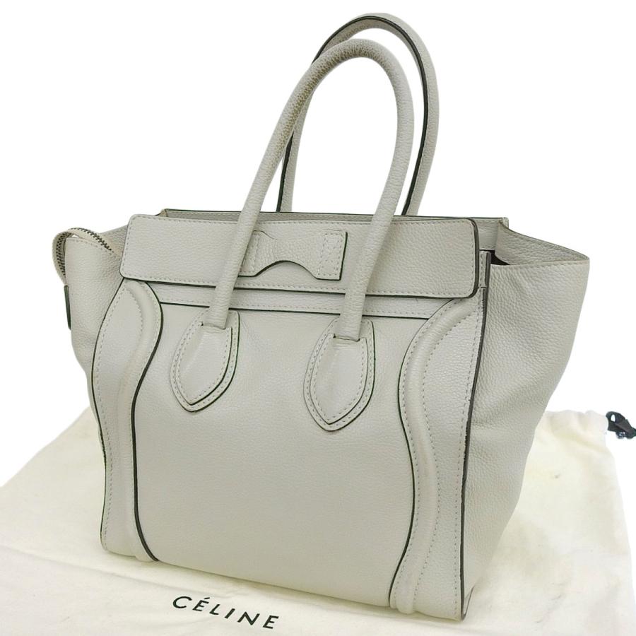 セリーヌ CELINE ラゲージ レザー ハンドバッグ アイボリー レディース 8484 : rodoyamaka - 通販 - Yahoo!ショッピング