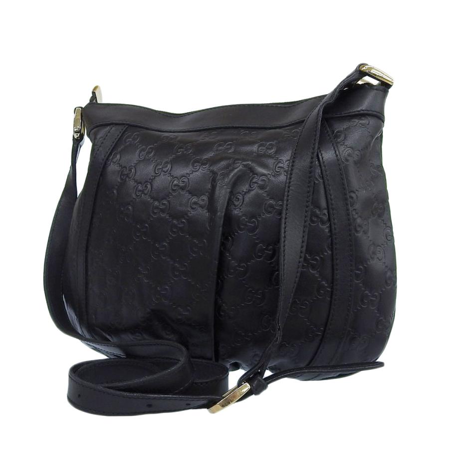グッチシマ グッチ GUCCI ショルダーバッグ レザー ブラック レディース 8930 : rodoyamaka - 通販 - Yahoo!ショッピング