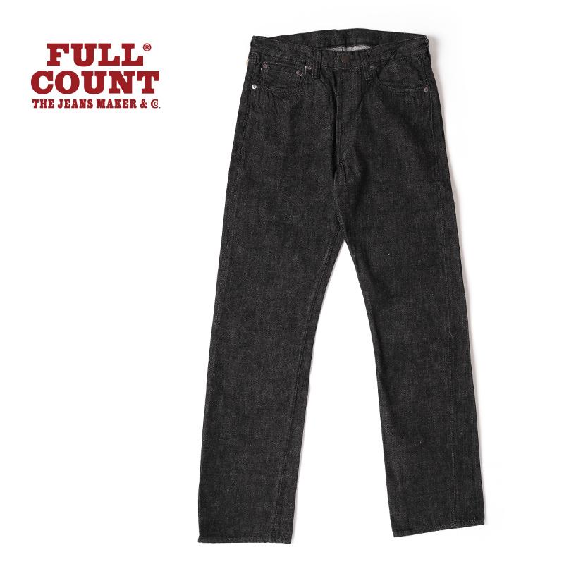 FULLCOUNT フルカウント パンツ “Slim Straight Black Selvedge Denim” ONE WASH 1108BK-20 BLACK DENIM : ろーぐす ...