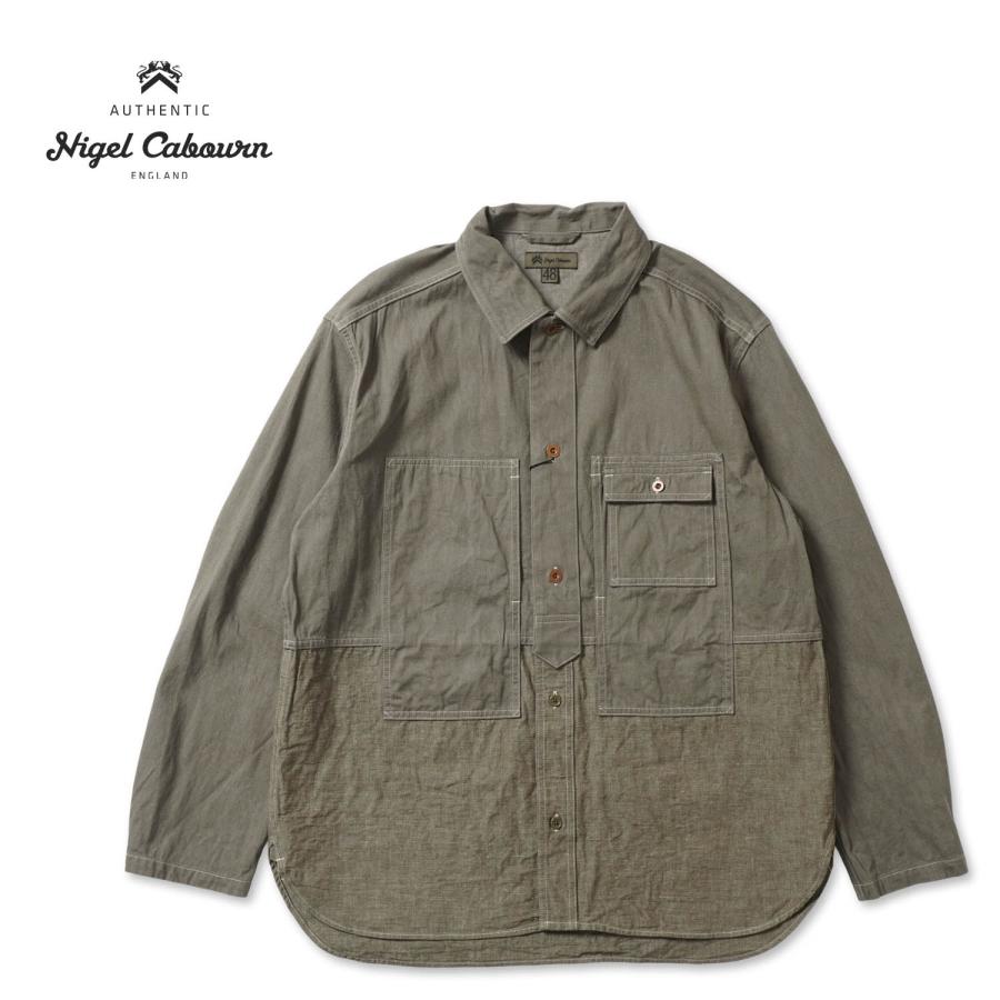 NIGEL CABOURN 【予約商品】Nigel Cabourn ナイジェルケーボン 長袖 シャツ “UTILITY SHIRT TYPE2 DENIM” 80510010015 : ろー ...