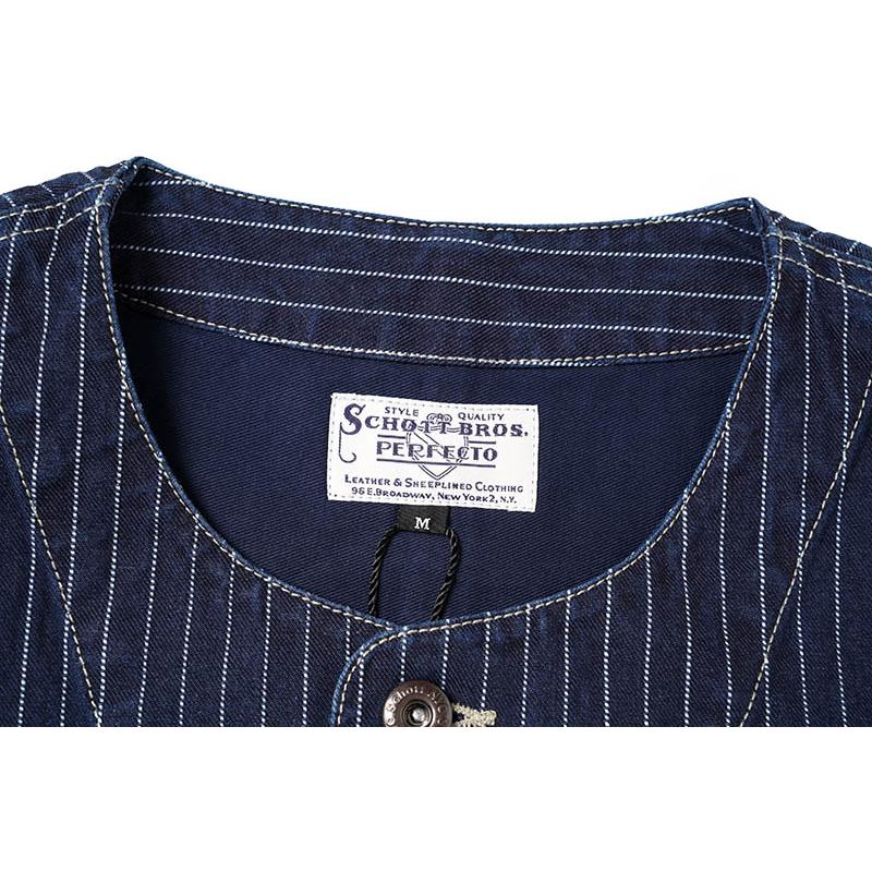 Schott N.Y.C ショット ベスト “OLD HICKORY DENIM VEST” 3122067 : ろーぐす - 通販 - Yahoo!ショッピング