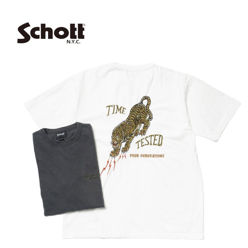 Schott N.Y.C ショット 半袖Tシャツ "BACK AND FORTH T-SHIRT" SCH-782-5234005 : ろーぐす - 通販 - Yahoo!ショッピング