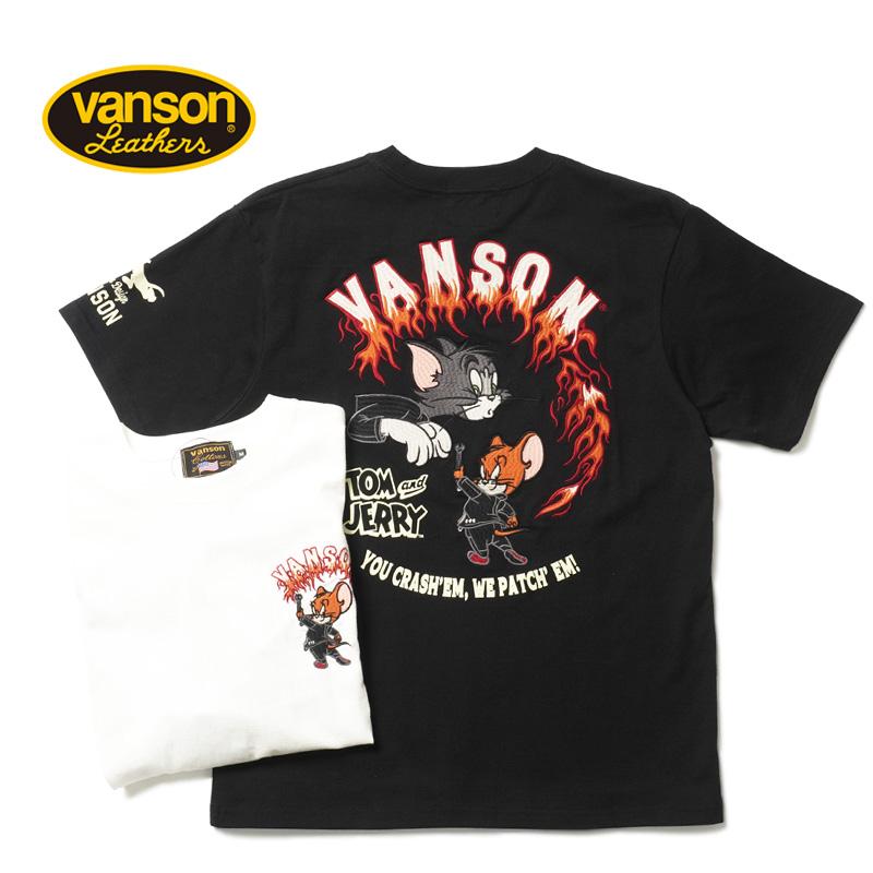 VANSON（バンソン） 半袖Tシャツ Tom and Jerry 