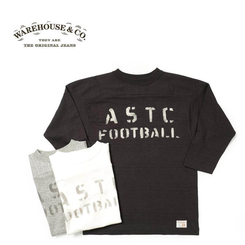 WAREHOUSE ウエアハウス 7分袖 フットボールT Lot.4063 "ASTC" 4063-ASTC(24SS) : ろーぐす - 通販 - Yahoo!ショッピング