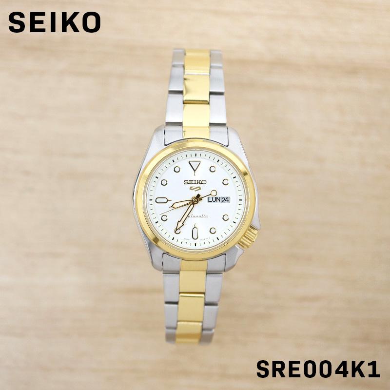 Seiko 5 SEIKO セイコー ファイブ レディース 女性 彼女 アナログ 腕時計 自動巻 オートマチック ウォッチ SRE004K1 ...