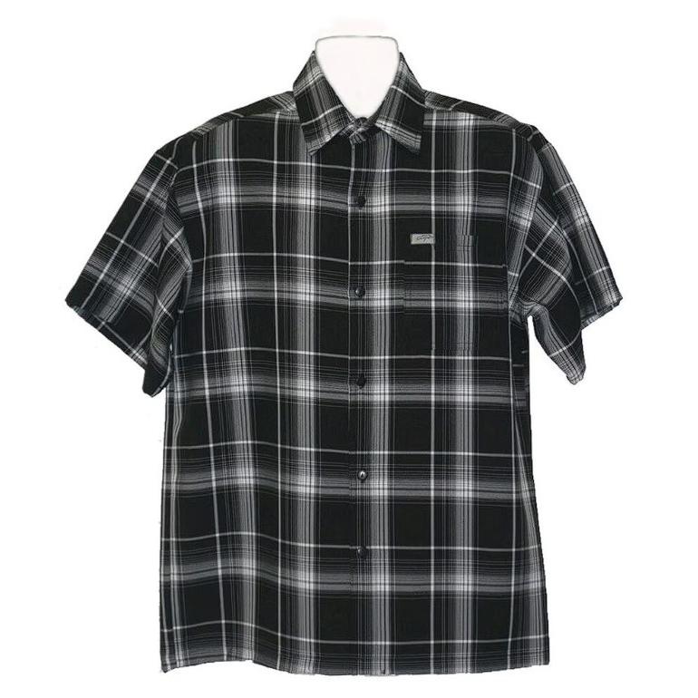 アメリカ製 CALTOP キャルトップ 黒 チェックシャツ 半袖 ボタンアップ : caltop-shortsleeve-buttonupshirt-021 : ロリコ - 通販 ...