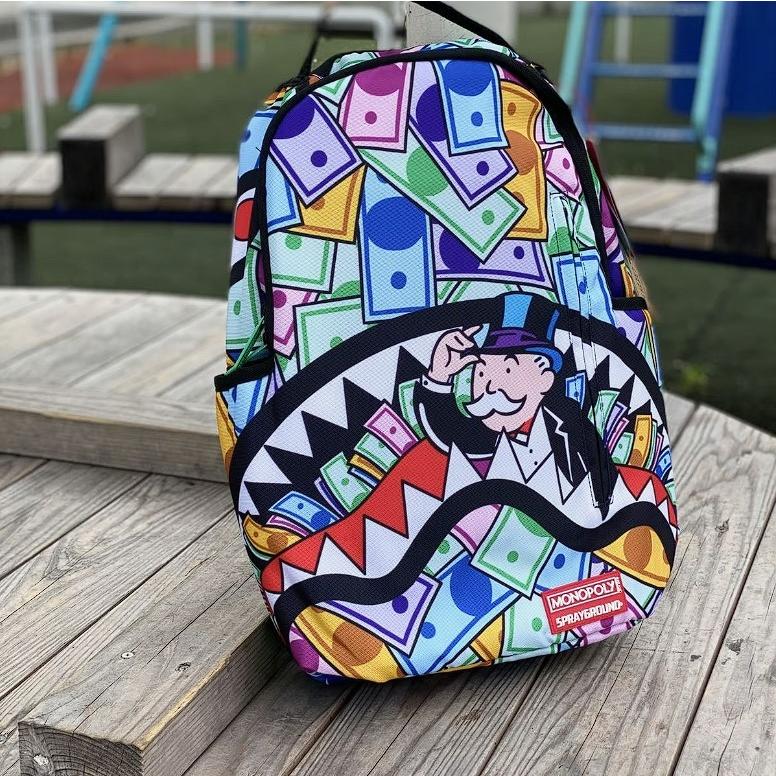 限定 SPRAYGROUND モノポリー MONOPOLY ウォールストリート バックパック Save The Ocean : ロリコ ...