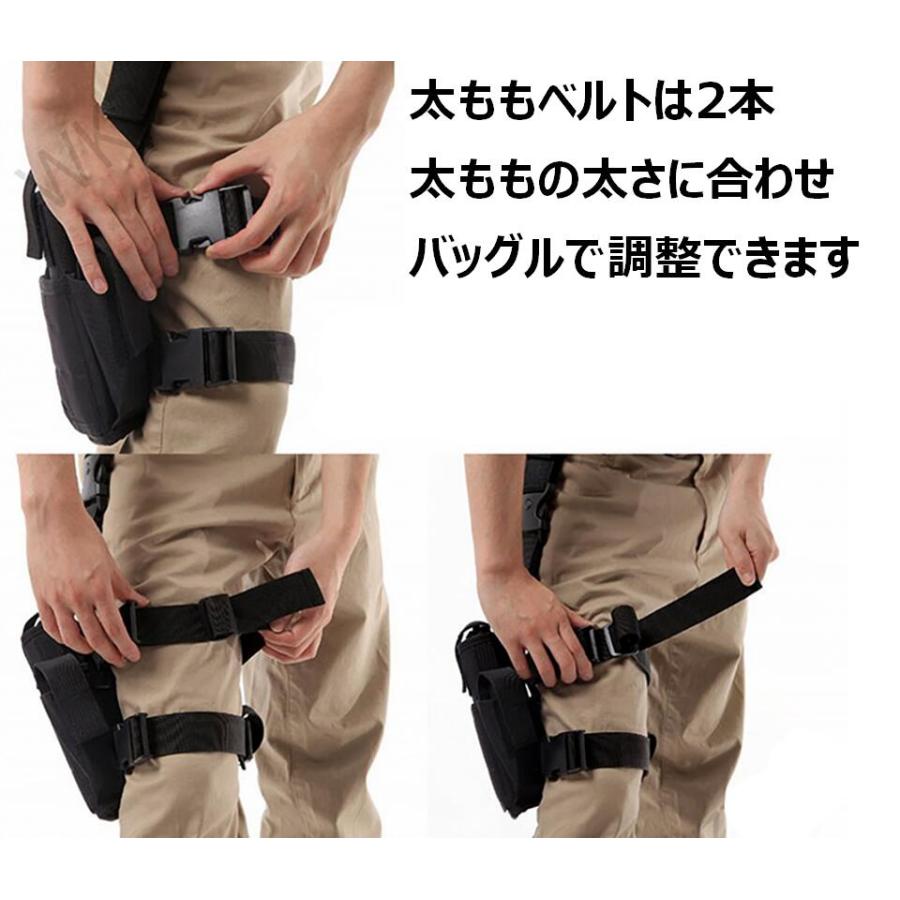 男女兼用 ベルクロ 調整式 レッグホルスター【 右足用 ブラック 】ガンホルダー ハンドガン サバゲー コス 【送料無料】mak-c39 :makit-c39:ロールアップジャパン Yahoo ...