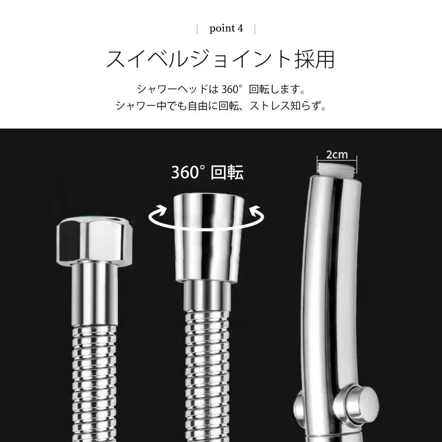 シャワーホース 交換 1.6m KVK TOTO INAX LIXIL MYM カクダイ sanei サイズ シルバー アダプター リクシル ステンレス G1/2 汎用 セット : Roly ...