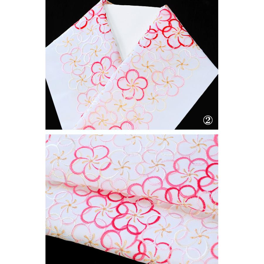 半襟 刺繍 半衿 振袖 成人式 全通 全8色 梅 花 日本製 レディース 卒業式 袴姿 フォーマル シルエリー 送料無料 W28 r864 Si : ロマン着物みやがわヤフーショップ - 通販 ...