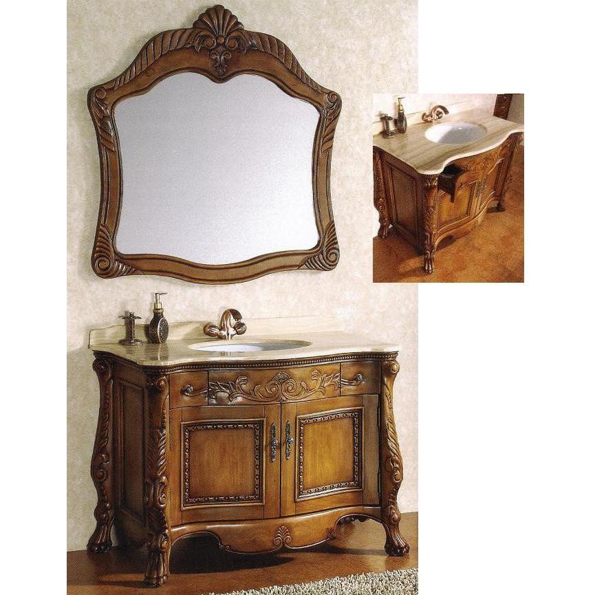 〜6/15まで最大15％お値引！条件は要問い合わせ！クラシック調洗面化粧台・洗面台（幅：1120mm） BD-081 : 輸入家具のローマンディール - 通販 - Yahoo!ショッピング