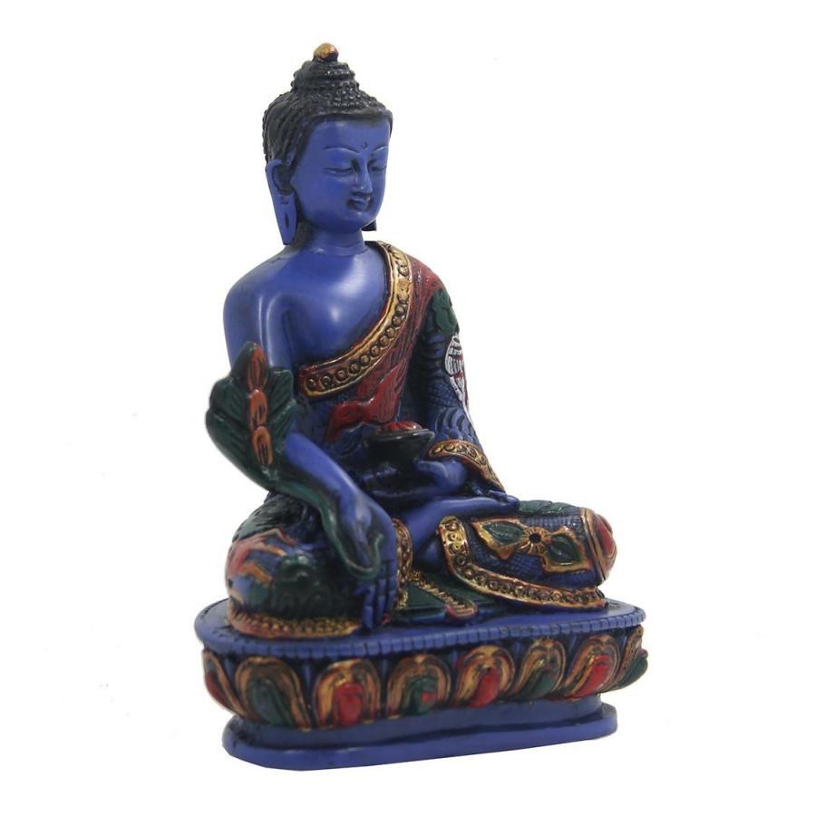 チベット仏教 癒しの薬師如来仏像 仏教彫刻、彫像 高さ約12.7 チベット仏教 癒しの薬師如来仏像 仏教彫刻、彫像 高さ約12.7
