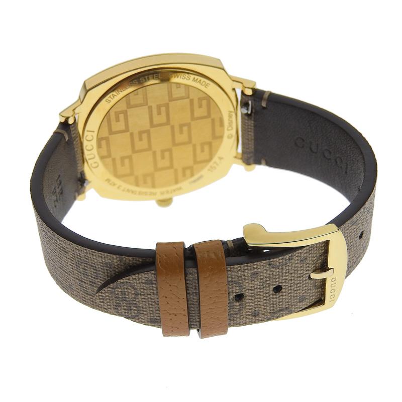 グッチ GUCCI DISNEY×GUCCIコラボ ミッキープリント ユニセックス クォーツ 腕時計 GP GGスプリーム 157.4 ...