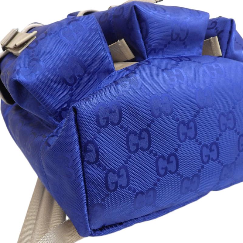 GUCCI グッチ オフザグリッド バックパック リュックサック GGナイロン ブルー ベージュ 626160 美品 新入荷 GU0459 : ブランドショップロンド - 通販 - Yahoo ...