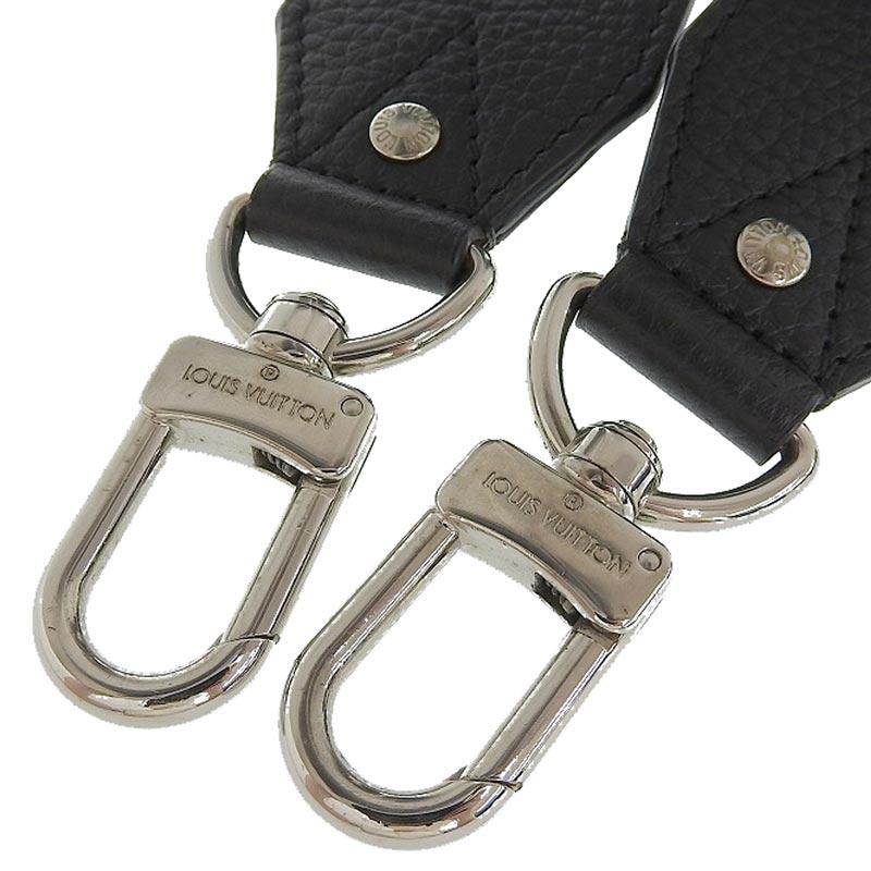 LOUIS VUITTON ルイ ヴィトン ショルダーストラップ トリヨン ノワール シルバー金具 J02390 中古 新入荷 LV0919 ...