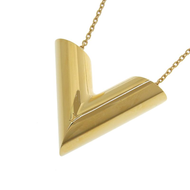 LOUIS VUITTON ルイヴィトン ネックレス エセンシャルV PM GP ゴールド色 MP1465 中古 新入荷 LV1663 : ブランドショップロンド - 通販 - Yahoo ...