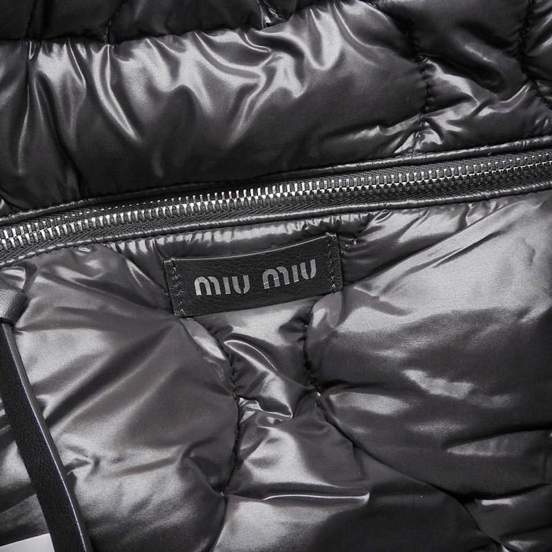 miu ミュウミュウ MIUMIU パテッド トートバッグ ハンドバッグ miu ミュウミュウ MIUMIU パテッド トートバッグ ハンドバッグ
