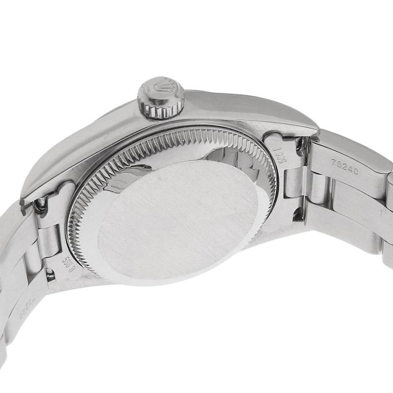 ROLEX（ロレックス） オイスターパーペチュアル 自動巻き 腕時計 レディース SS ブラック文字盤 76080 P番 2000年 中古 新 ...