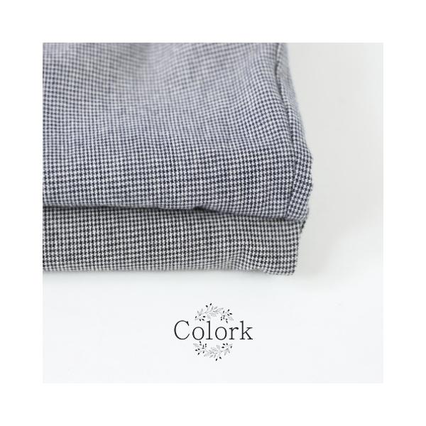 Colork カラック パンツ ゆるパンツ テーパード ウエストゴム 麻 リネン 綿 コットン ポケット 1381203 レディース ...