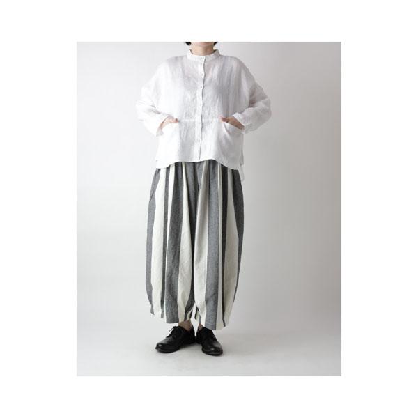 D*g*y ディージーワイ パンツ D3041 バルーン チェック ストライプ ワイド 綿 コットン オックス ナチュラル : ナチュラル服ROOM - 通販 - Yahoo!ショッピング