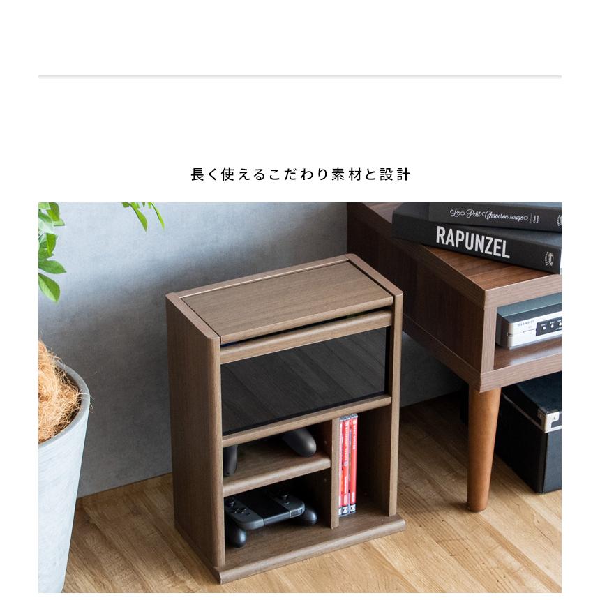 Switch 任天堂 スイッチ ケース 置き型 卓上 床上 ラック 有機EL 幅30 木製収納棚 おしゃれ モダン REGABO ガラス板 木目柄 ホワイト ブラウン ナチュラル : ルーメル ...