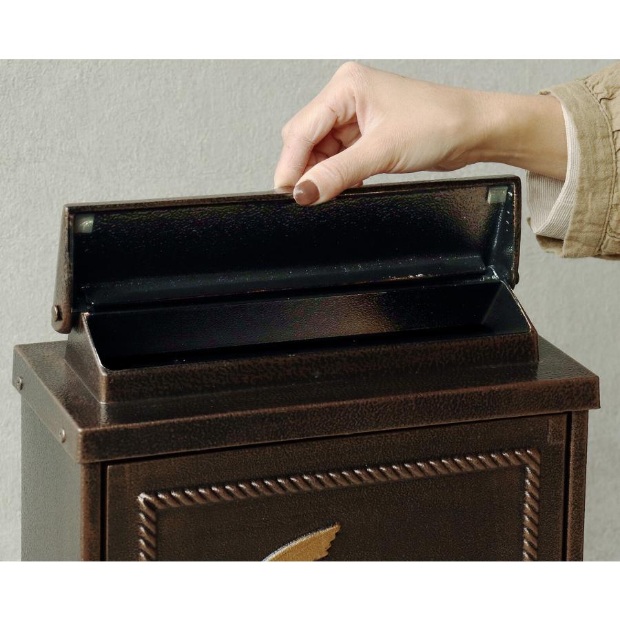 スタンドポスト 鋳物 おしゃれ アンティーク調 Kotorino コトリノ SDM-031 ブロンズ グリーン 玄関 郵便受け 錆防止 アイアン クラシック ヨーロピアン : ルーメル ...